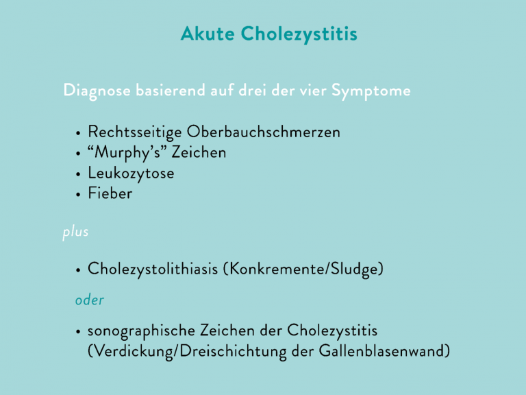 Akute Cholezystitis: Leitliniengerechte Therapie - BDC|Online